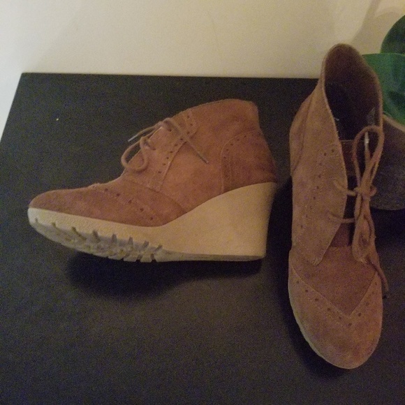 MIA | Shoes | Mia Wedges Booties Comfortable Boots W Heels | Poshmark